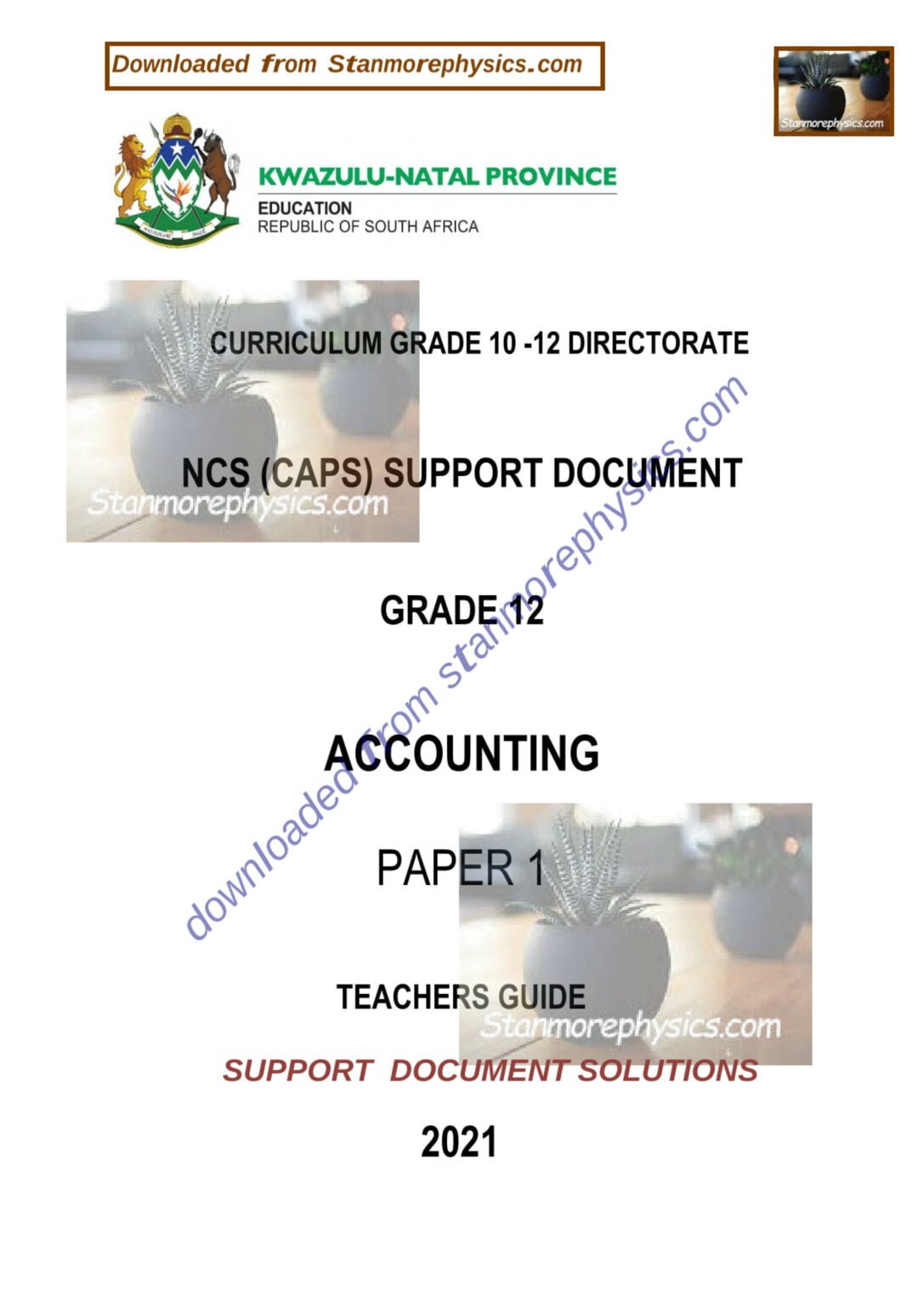 Study Notes for grade 12 Accounting Learners with latest information